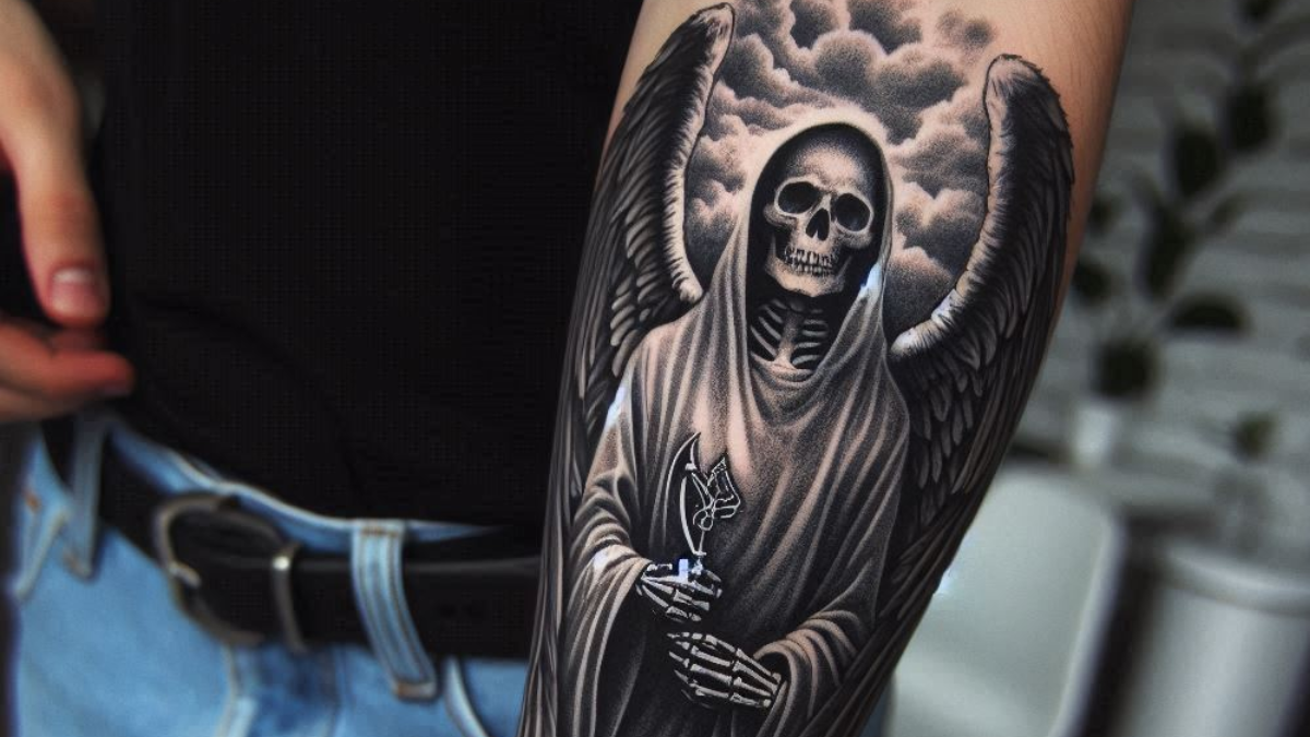 Angel of Death Tattoo Meaning - That's Scary! - tattoopassionate.blog