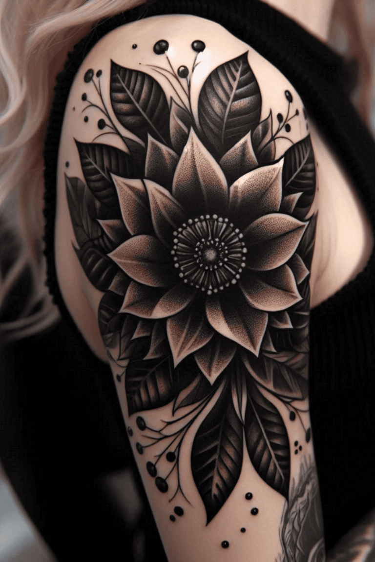 10 Gorgeous Gothic Flower tattoo ideas for women! - tattoopassionate.blog