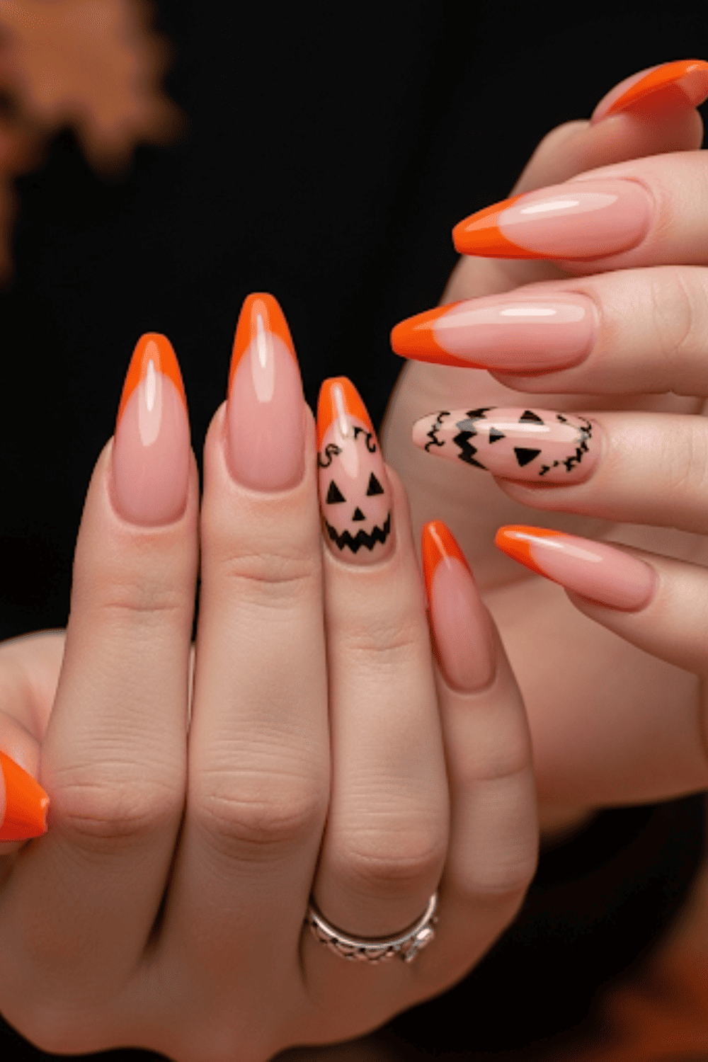 10+ Chilling Pumpkin Nails To Rock This Halloween! - tattoopassionate.blog